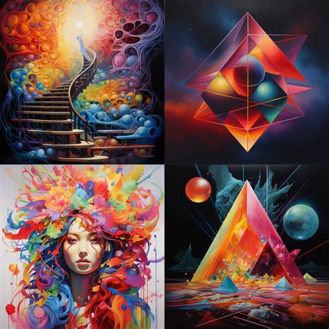 Art Inspirations And Styles In Tetradic Color Scheme