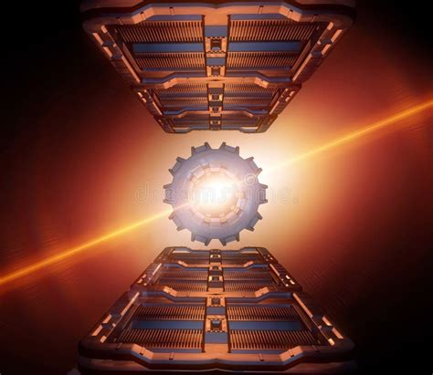 Energy Beam Clean Energy Production Colliding Atoms Stock