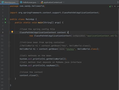 Spring Spring Dependency Injection Through Xml Configuration
