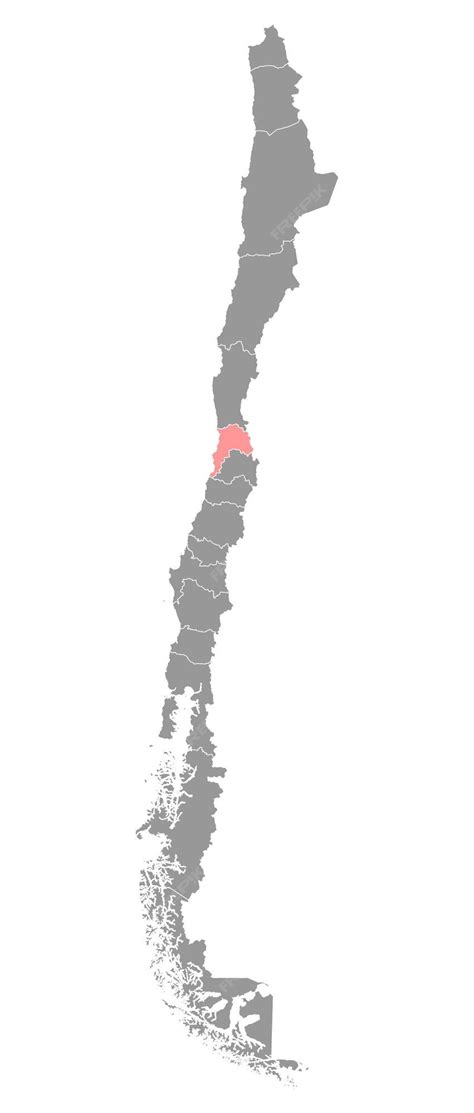Premium Vector Valparaiso Region Map Administrative Division Of Chile