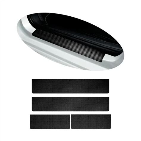 Soleira Protetora Porta Adesivo Carbono Universal Kit 4pçs MercadoLivre