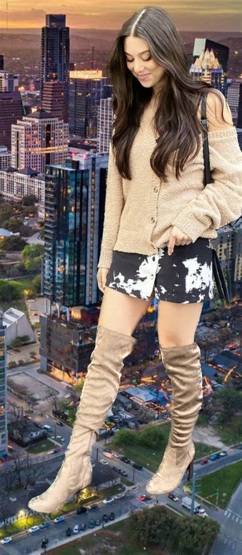 Giantess Kira Kosarin Crushes Cars By Smurfaccount78 On Deviantart