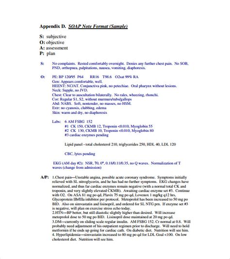 11 Soap Note Templates Free Sample Example Format Download