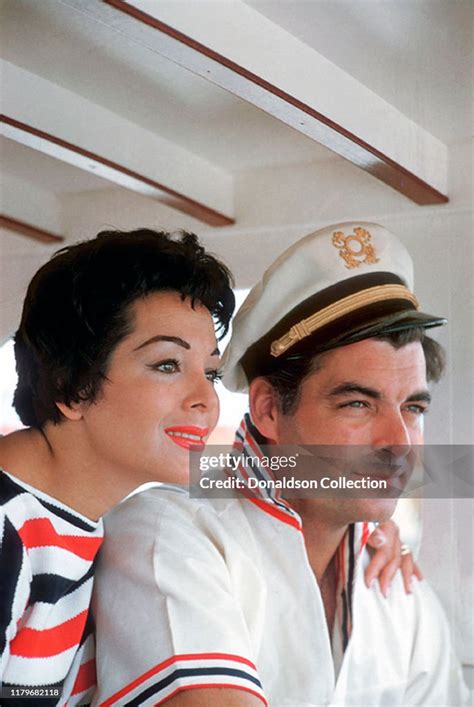 Rory Calhoun With His Wife Lita Baron On Their Boat April 9 1956 News