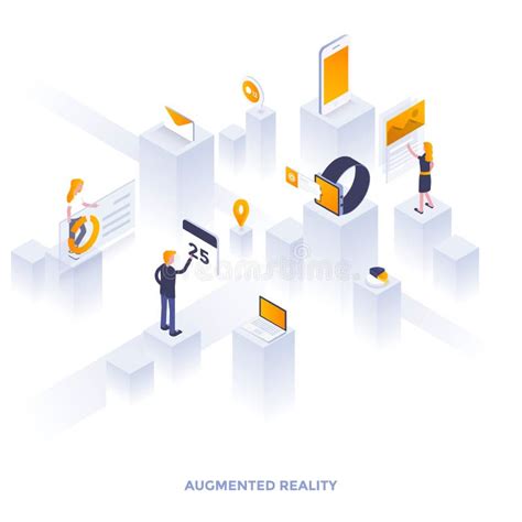 Flat Color Modern Isometric Illustration Design Startup Stock Illustration Illustration Of
