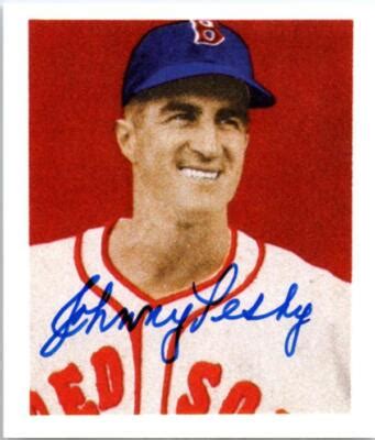 Johnny Pesky Autographed Baseball Card Boston Red Sox 1988 Ccc 1949