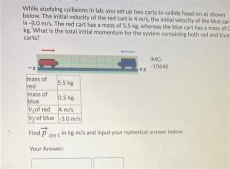 Solved While Studying Collisions In Lab You Set Up Two Chegg