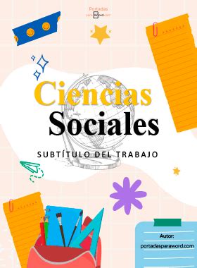 Ideas De Portada De Estudios Sociales