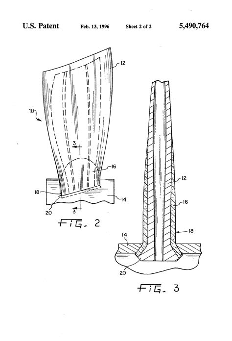 Patent Us5490764 Unshrouded Blading For High Bypass