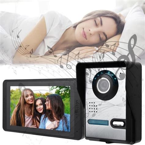 Sonnette Vidéo Filaire Visiophone Filaire Avec Écran Tactile De 7 Pouces Outillage Sonnette