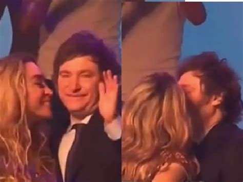 El Fogoso Beso Entre Javier Milei Y Fátima Flórez Arriba Del Escenario