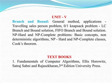 Introduction To Design Algorithm And Analysisppt