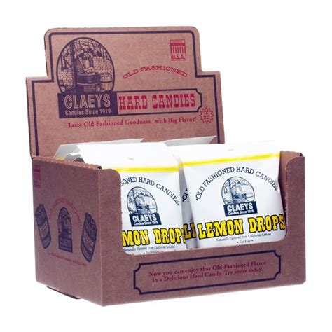 Claeys Candy Natural Lemon 6oz 24ct