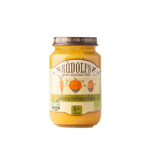 Rudolfs Organic Carrot, Pumpkin & Potato Puree 4+ Months Stage 2 190g ...