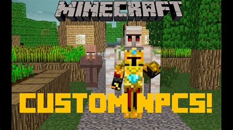 Minecraft Mod Review Custom Npcs YouTube
