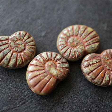 Snail Shell Beads Etsy