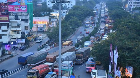 Motorists Face A Hard Time Owing To Traffic Curbs Imposed For Ysrcps