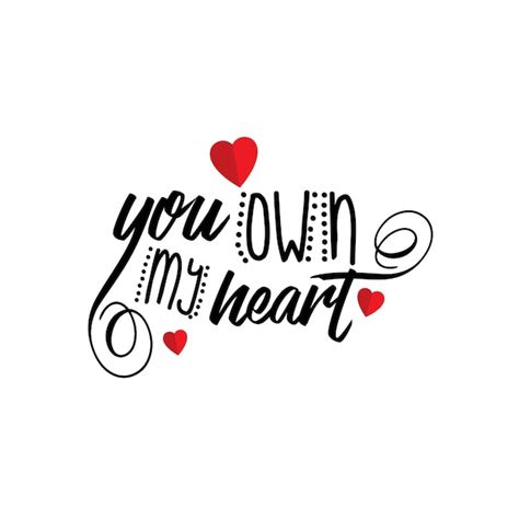 Free Vector You Own My Heart