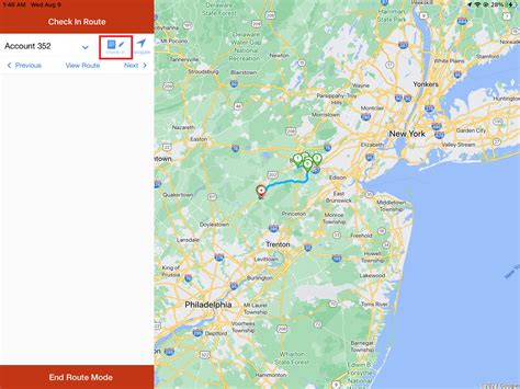 how to check in check in ipad badger maps