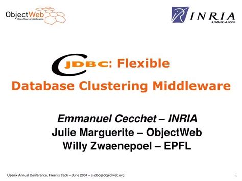 Ppt Flexible Database Clustering Middleware Powerpoint Presentation Id 4390745