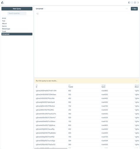A Newly Opened Query Shouldnt Have A Results In The Table · Issue 50 · Prismaprisma Admin