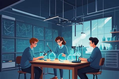 Premium Photo Depict A Physics Lab With Babes Experimenting On The Principles Of Wave
