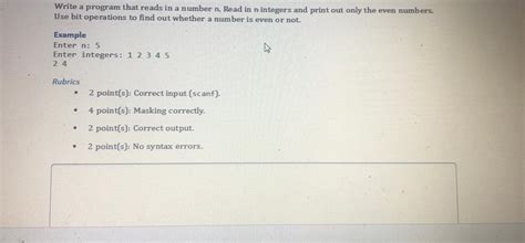 Solved In C Please Write A Program That Reads In A Number