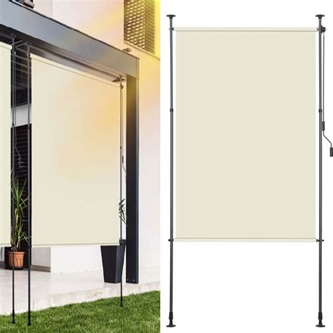 Ollewiellan Tenda Da Sole Verticale Con Morsetto Esterno 200 X 270 Cm