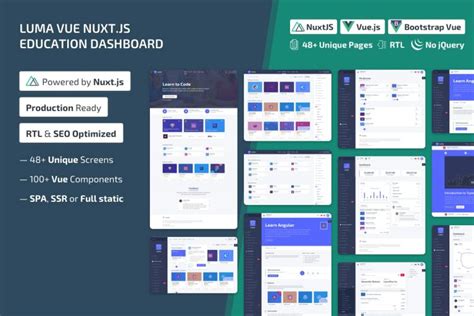 Luma Nuxt Nuxtjs Vue Learning Management System A Beautifully Crafted Lms User Interface With