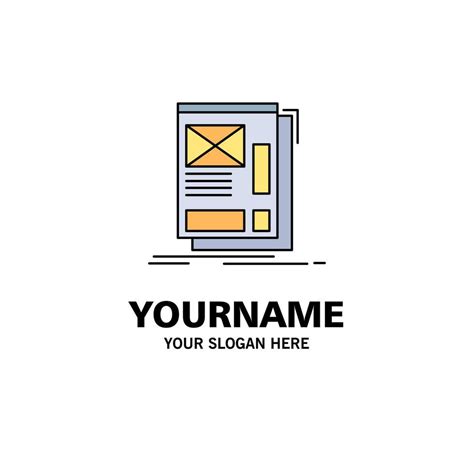 Wire Framing Web Layout Development Flat Color Icon Vector 14925982 Vector Art At Vecteezy