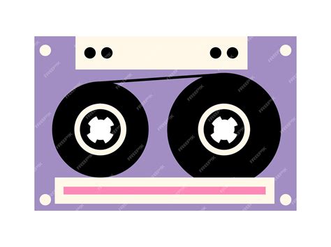 Premium Vector Retro Audio Cassette Vector Flat Illustration