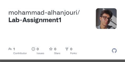 Github Mohammad Alhanjouri Lab Assignment