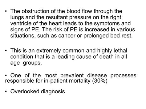 Pulmonary Embolism Radiology Imaging Pptx