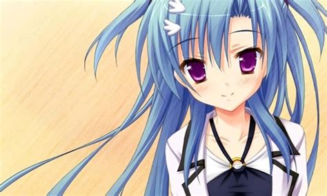 Anime Girl Light Blue Hair