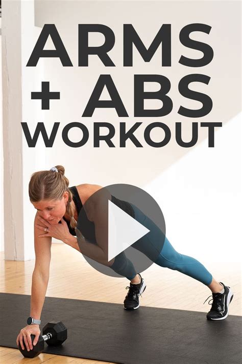 Minute Arms And Abs Supersets Video Nourish Move Love Arms And Abs Abs Workout Ab And