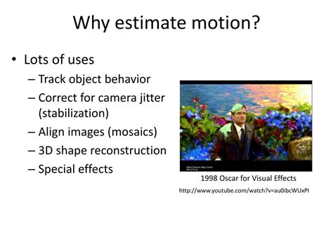 Ppt Dense Motion Estimation Powerpoint Presentation Free Download Id2388506