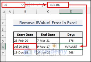 How To Remove Value Error In Excel Quick Methods Exceldemy