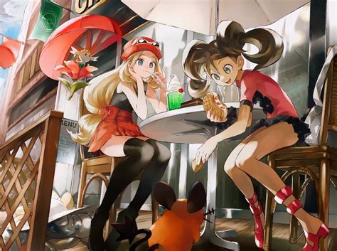 Serena And Shauna Pokemon And More Drawn By Orange Mikan Danbooru