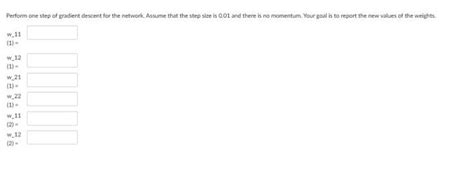 Solved Given The Neural Network Below Assume That The