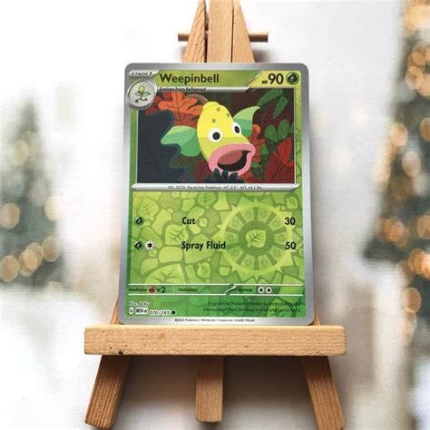 Pokemon Weepinbell 070 165 Picture Card Genuine English Common
