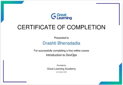 Drashti Bhensdadia On Linkedin Successfully Completed Learning Of