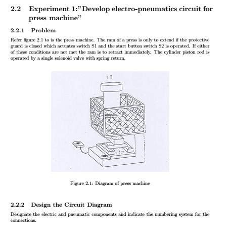 Solved Chapter Experiments Electro Pneumatics System Chegg