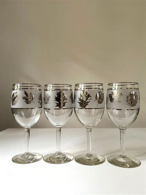 Vintage Libbey Wine Glasses Set Of 4 Furniture And Home Living