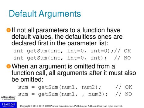 6 12 default arguments ppt download