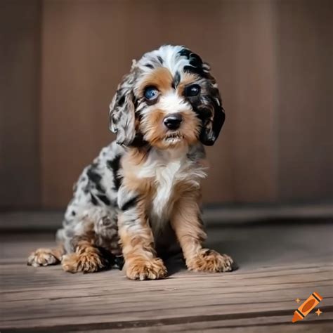 Brown Merle Cockapoo Puppy On Craiyon