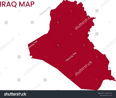 High Detailed Map Iraq Outline Map Stock Illustration 2199321291