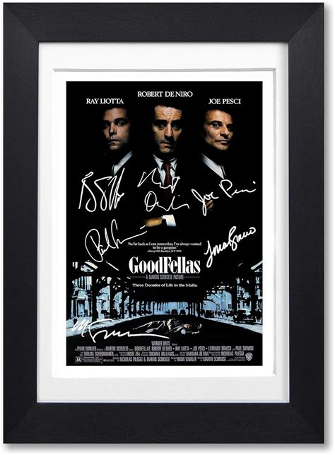 Goodfellas Cast Signed A4 Poster Photo Print Framed Autograph T