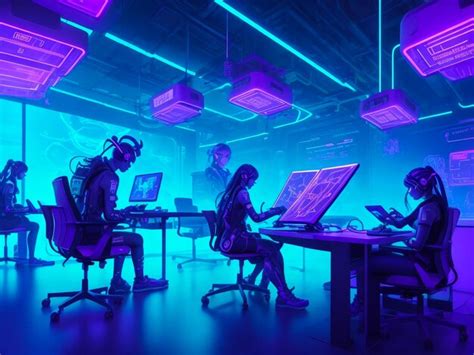 Premium Ai Image A Digital Illustration A Metaverse Classroom