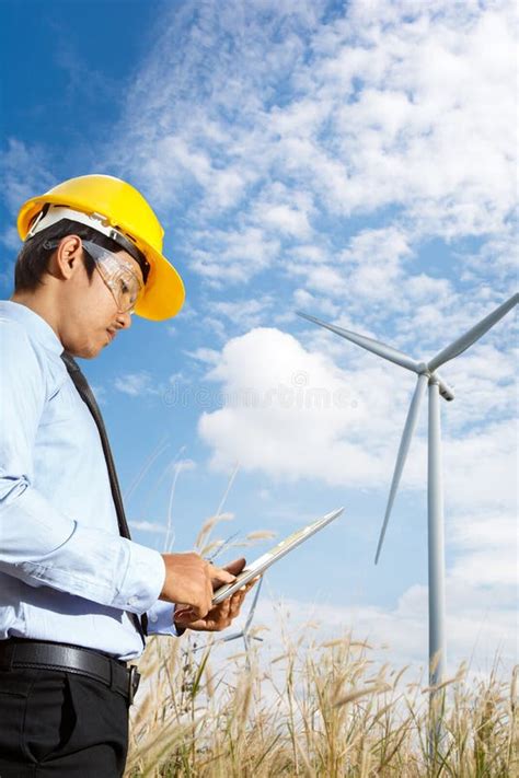 Wind Turbine Stock Image Image Of Production Engineer 108743061