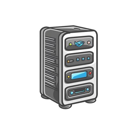 Highperformance Server Rack Icon For Data Center And It Infrastructure Premium Ai Generated Image